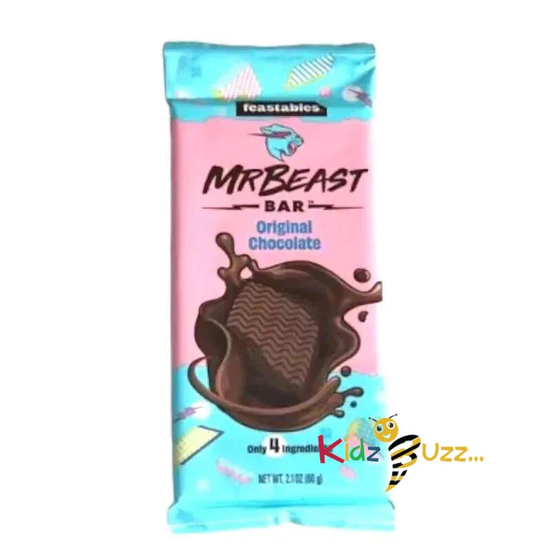 Mr Beast Feastable Original Chocolate Bar 60G Each (Pack of 5 ...